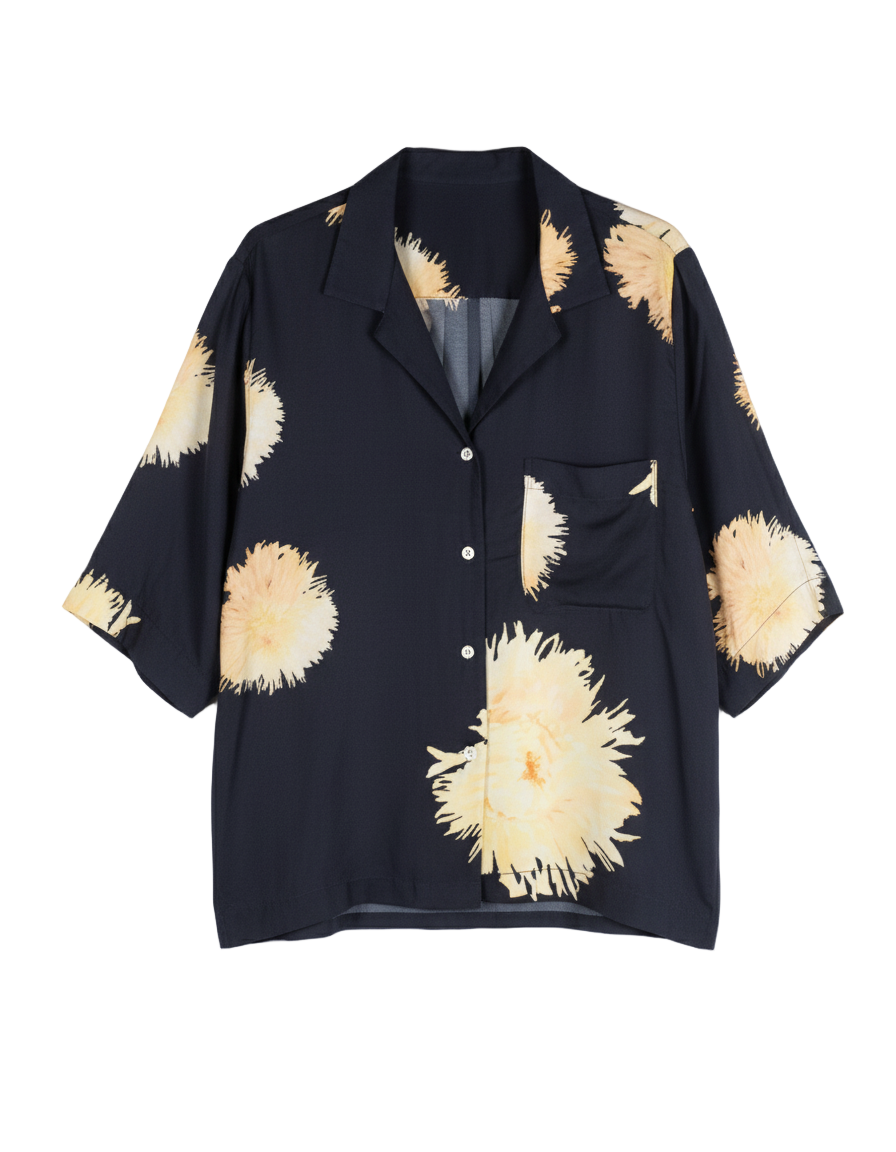 Voyage 102 Tourist Shirt Dahlia Black – Comptoir 102